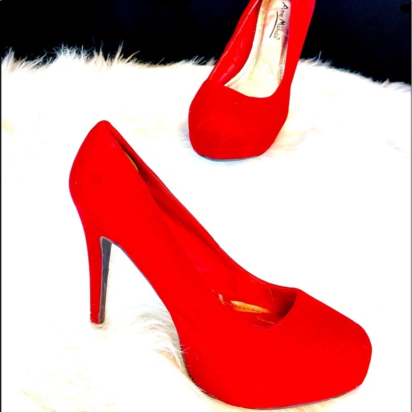 Anne Michelle | Shoes | Red Sexy Stiletto Heels Like New Sz9 Anne ...